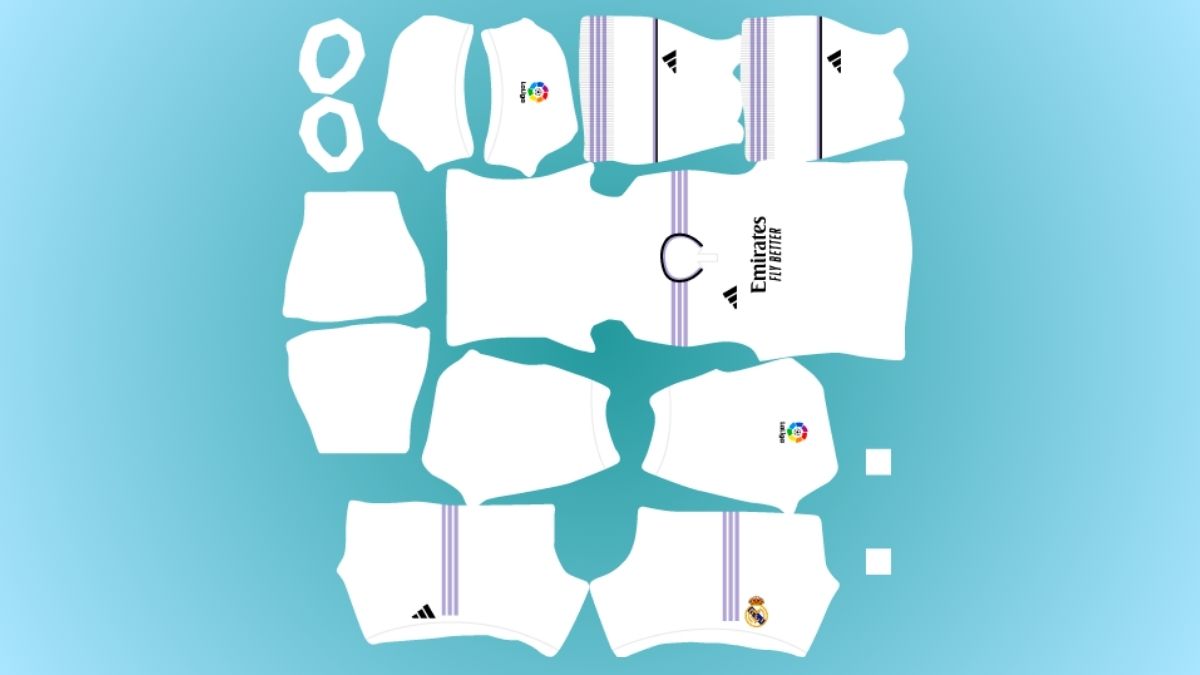 Kit DLS Real Madrid 2024: Kits Dream League Soccer Uniformes e Logo ...